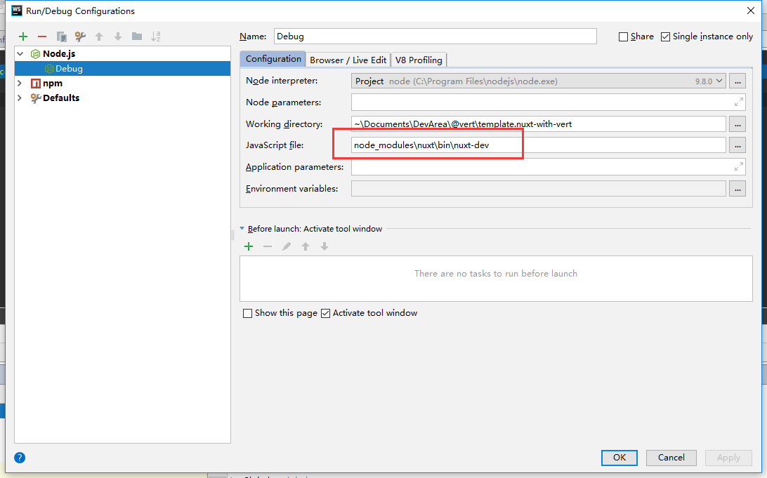 How to debug nuxt in JetBrains WebStorm? · Issue #2781 · nuxt/nuxt · GitHub